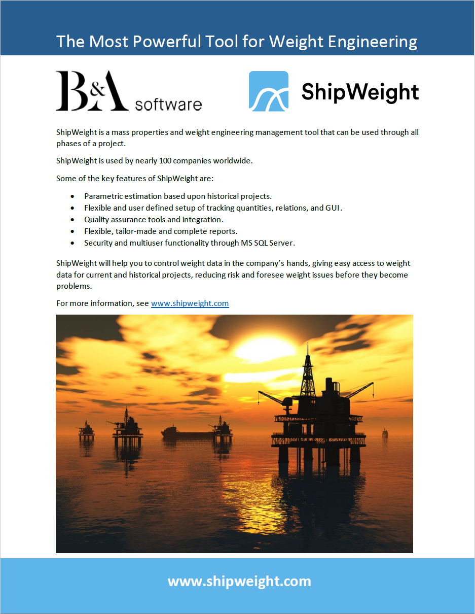 Download Brochures - ShipWeight